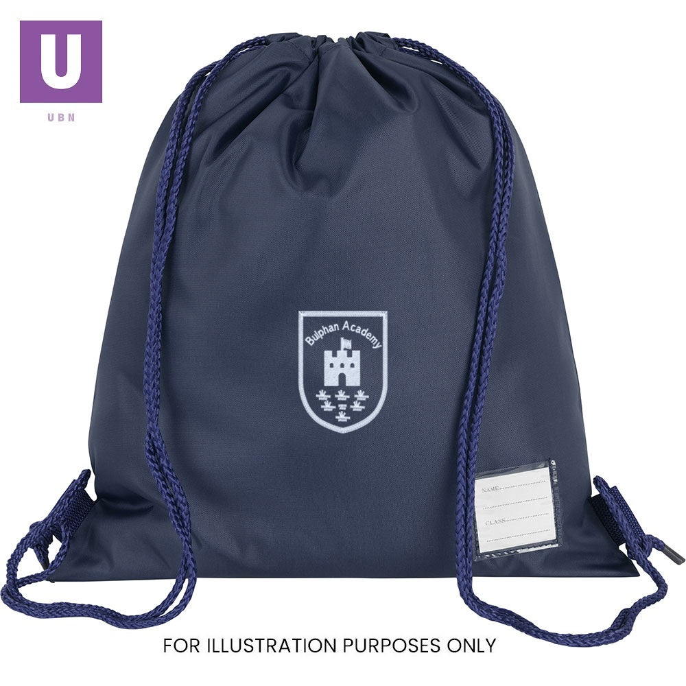 Bulphan Academy Premium P.E. Bag with logo – Uniforms By Niki